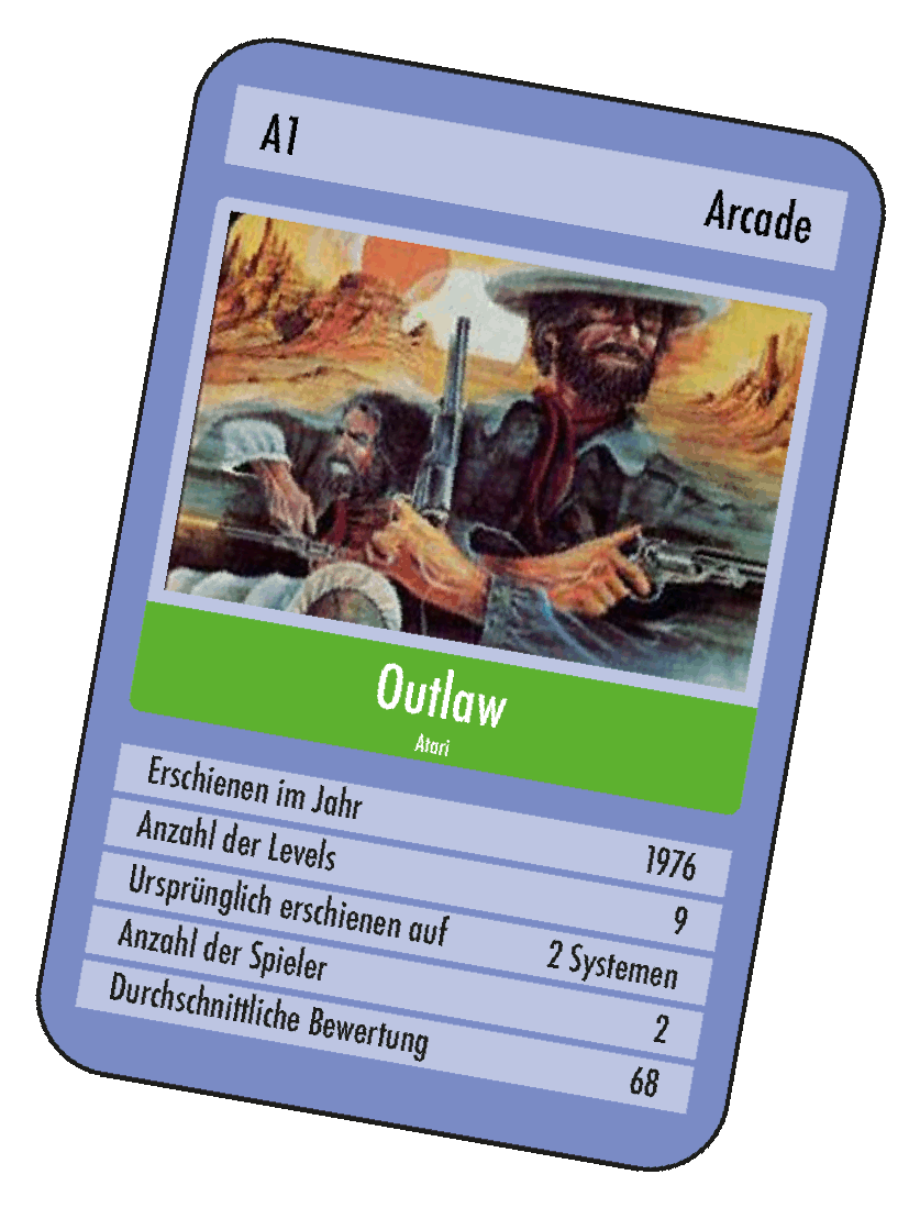Pixelbeschallung - Outlaw (Atari 2600,1978) - Erbarmungsloser Shooter