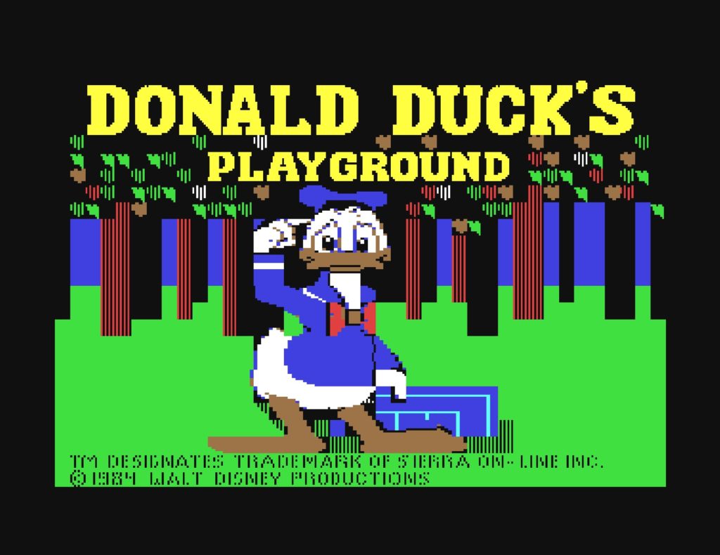 Pixelbeschallung - Donald Ducks Playground (C64, 1984), Minigames vom ...